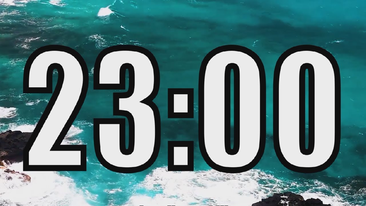 23 minute timer with Calm and Soft Music and sea in the background ...