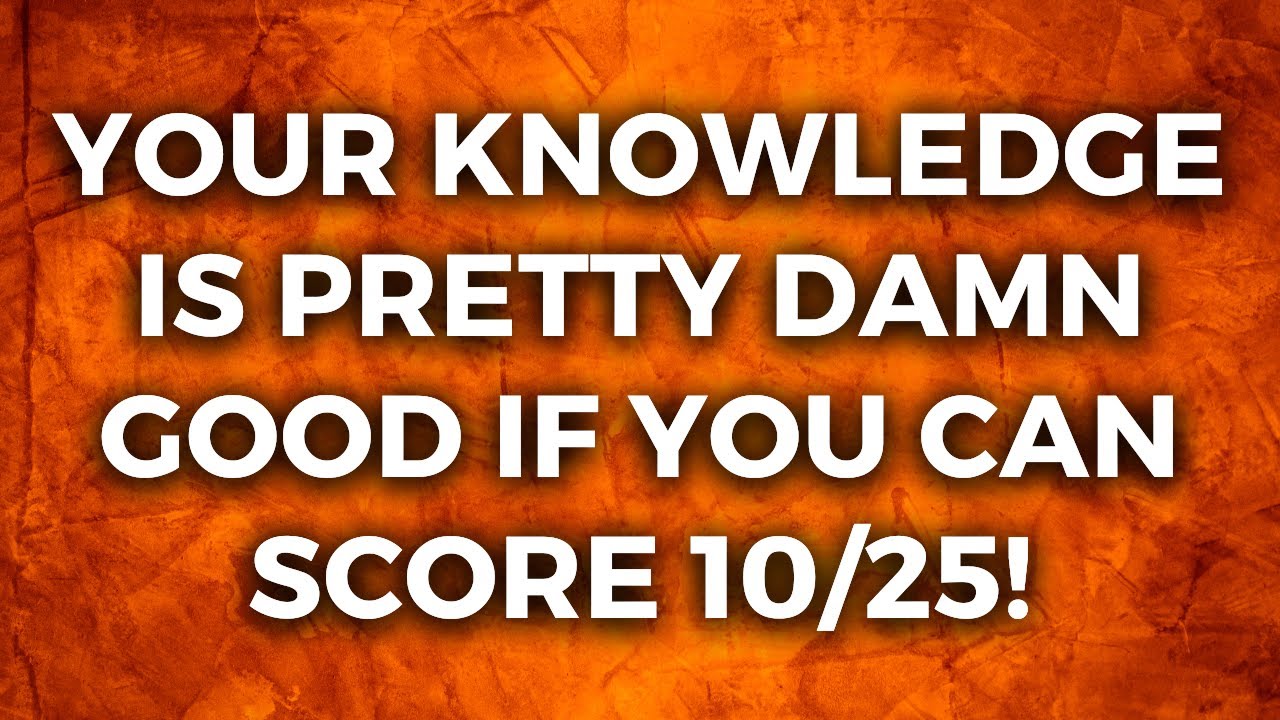 25 Tough Trivia Questions For Sharp Minds - YouTube