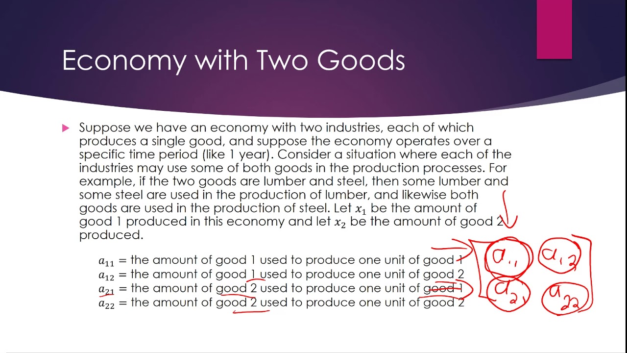 Chapter 6.3 Economic Model - Matrices - YouTube