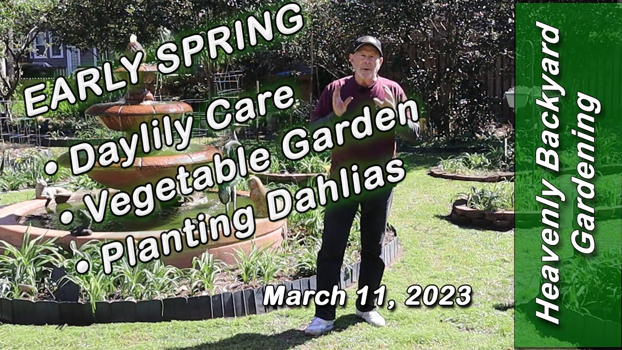 Heavenly Backyard Garden Mar 11 23 - YouTube