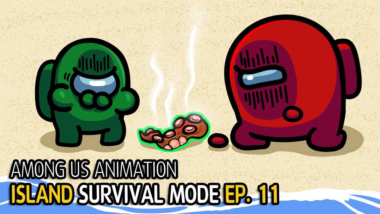 어몽어스 무인도 생존게임모드 EP11 | Among us animation Island Survival mode EP11 ...