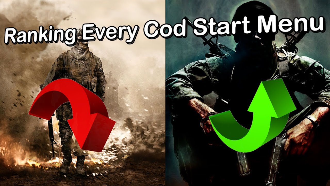 Ranking Every Call of Duty Start Menu (Cod4 - Bo6) - YouTube