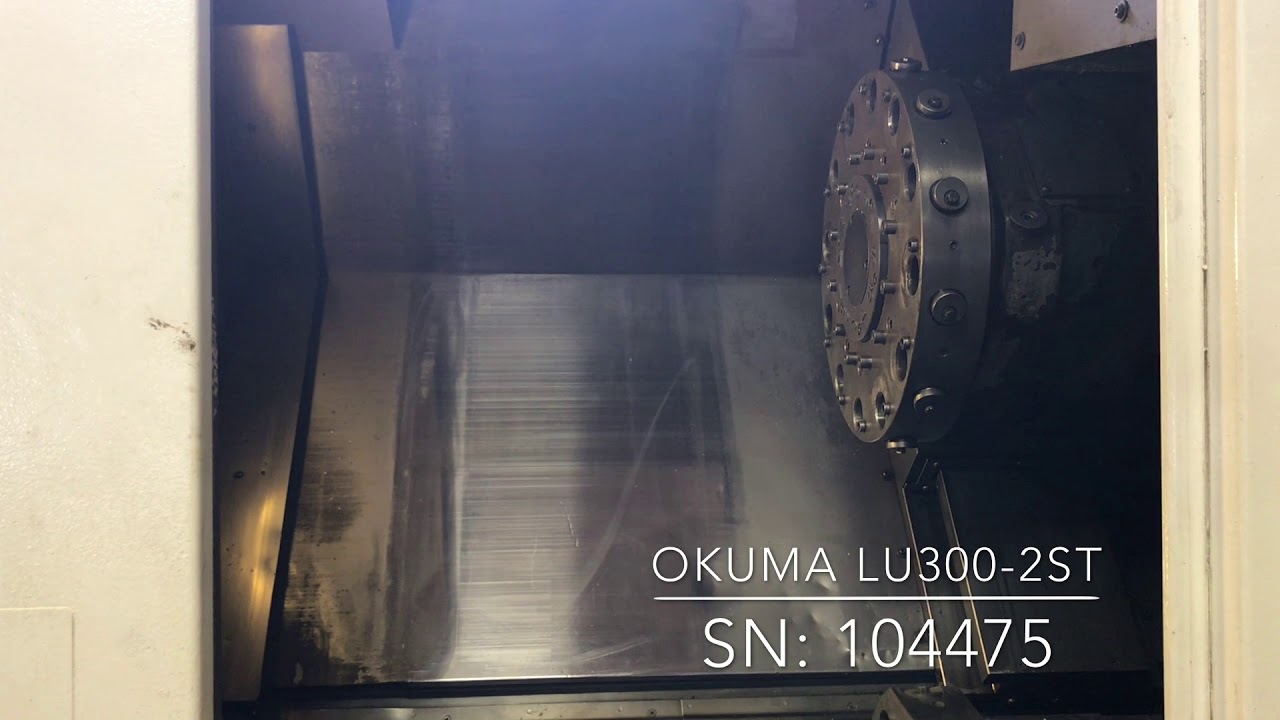 Okuma LU300 CNC Lathe , sn 104475 - YouTube