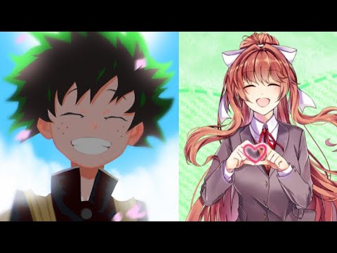 DDLC + MHA texting story! Episode 1 (Deku and Monika) - YouTube