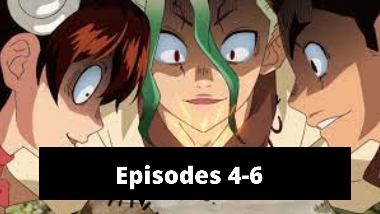 Dr. Stone Blind Reaction Episodes 4-6 English Dub - YouTube