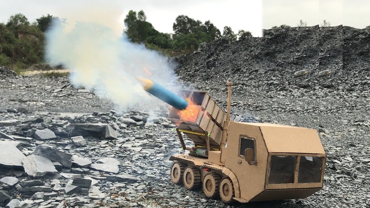 How to make a missile system out of cardboard | CREATIVE CARDBOARD DIY ...