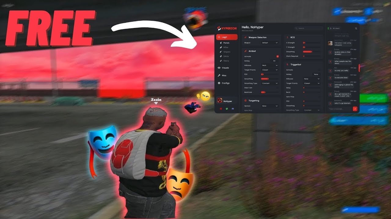 BEST FREE FIVEM CHEAT 😈 UNDETECTED - YouTube