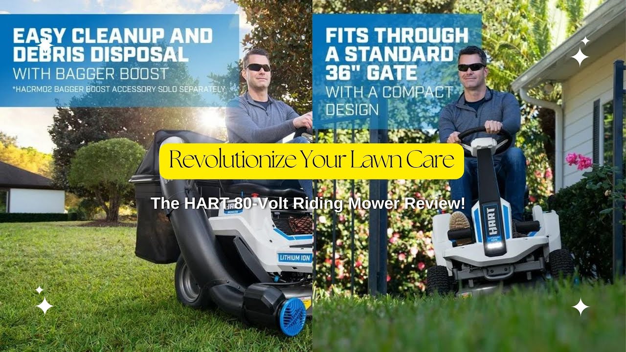 Revolutionize Your Lawn Care: The HART 80-Volt Riding Mower Review! # ...