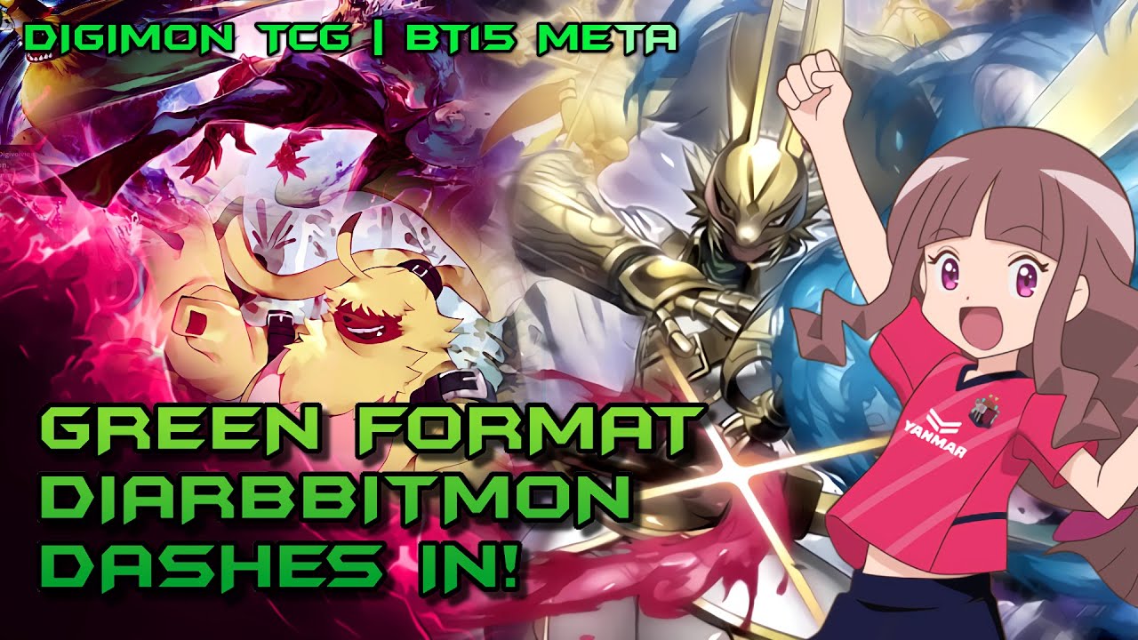Digimon TCG | GREEN FORMAT - DIARBBITMON DASHES IN! - YouTube
