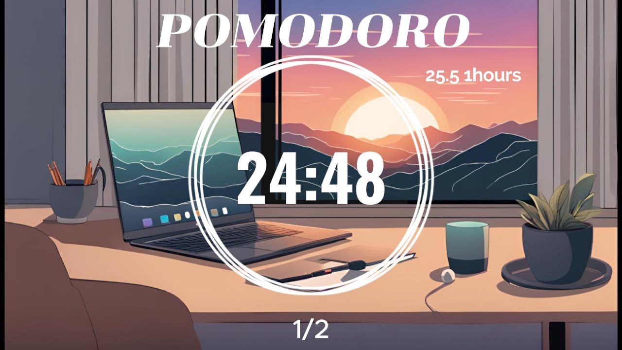 Pomodoro Timer 25/5 CHILL MORNING|SUNDAY MORNING STUDY | LOFI beats☘️ for Study 🎹& Work🎧| 1 hour ...