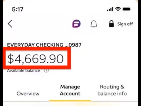 How to Check Wells Fargo Checking Account Balance - YouTube