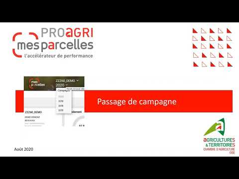 2020 Mes Parcelles passage de campagne - YouTube