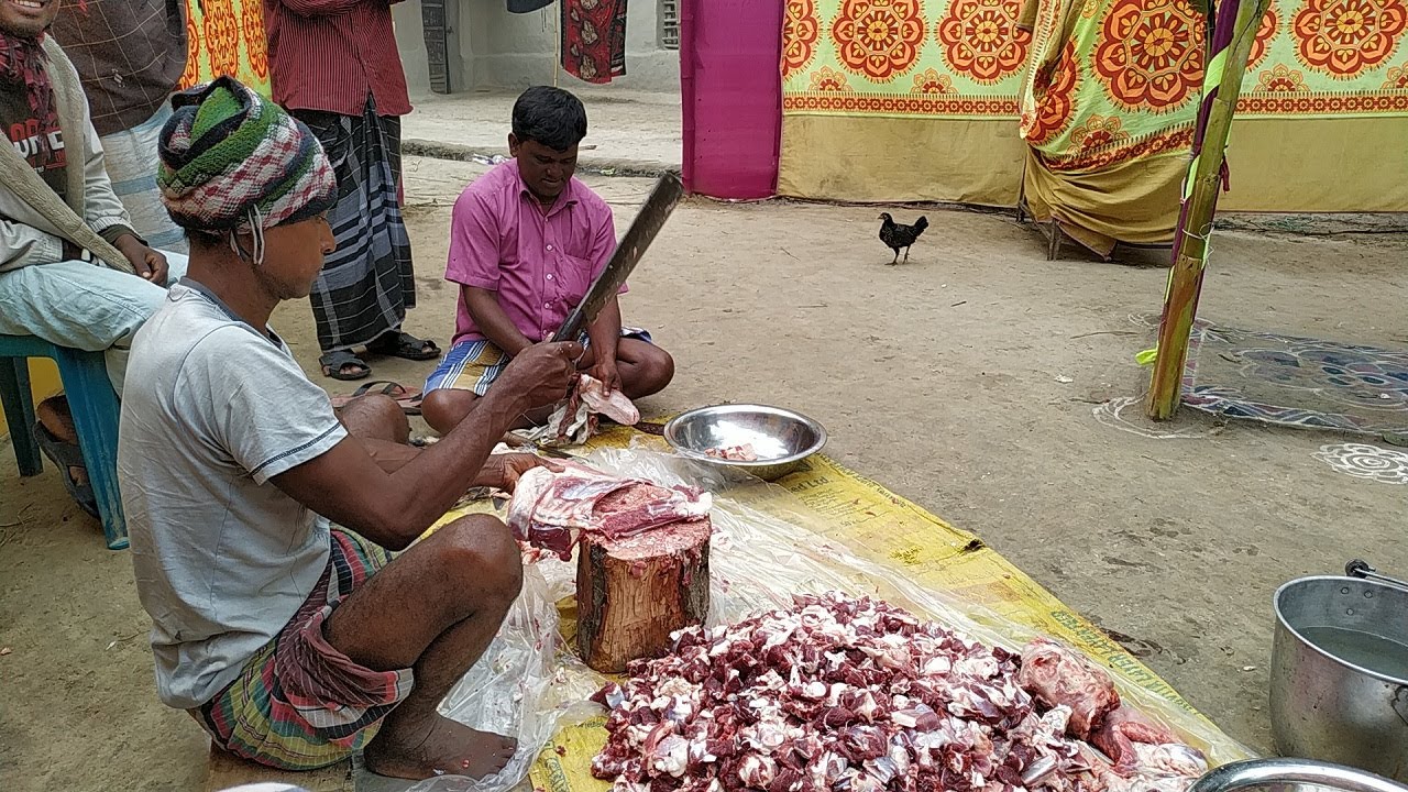 Amazing Goat Meat Cutting. Village Meat Cutting. Goat Meat Cutting ...