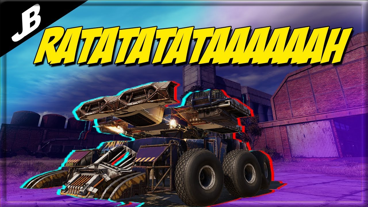 The Dual Mini-gun Reaper Police Truck Show's no MERCY - Crossout ...