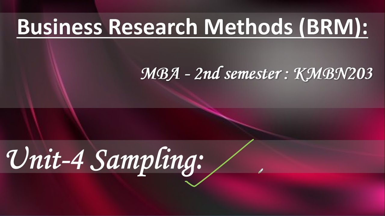 BRM unit 4 || Business Research Method Unit 4th Complete Revision 2024 || Saakar Gupta BRM MBA ...