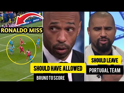 Thierry Henry und Kevin-Prince Boateng waren sauer auf Ronaldo nach diesem Fehlschuss gegen DR Ko...
