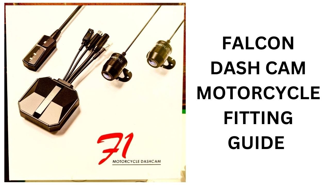 Falcon F1 motorcycle dash cam fitting guide - YouTube