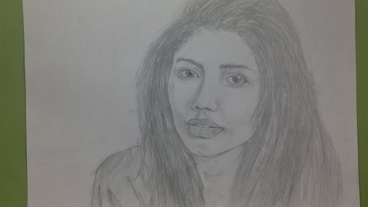 Raees Heroine - Mahira Khan Sketch # Raees 2016 - YouTube