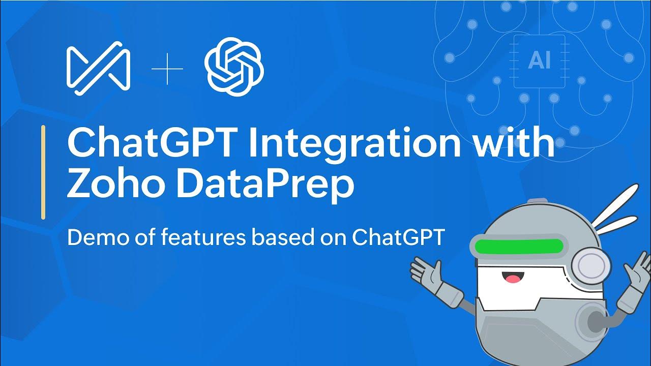 ChatGPT enables powerful data preparation features in Zoho DataPrep - YouTube