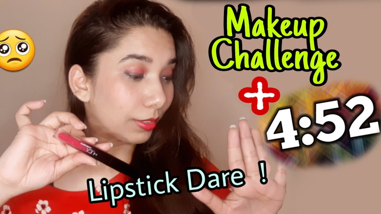 5min. Makeup + One Lipstick Full Makeup Challenge | 5min. Quick Makeup | Style with Shivi - YouTube