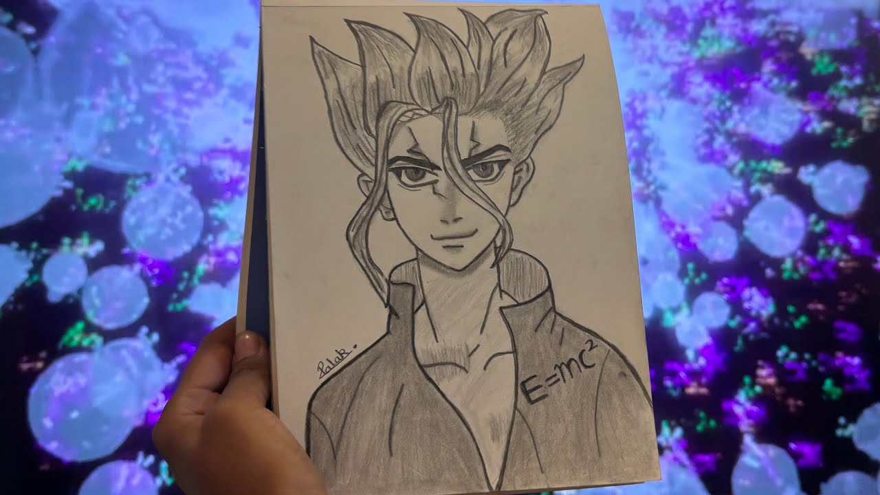 How To Draw Dr. Stone | Sketch | Step By Step Tutorial | Anime | - YouTube