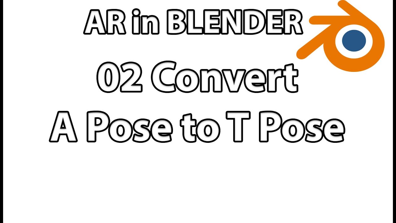 02 Convert A Pose to T Pose to use Mixamo Animations - YouTube