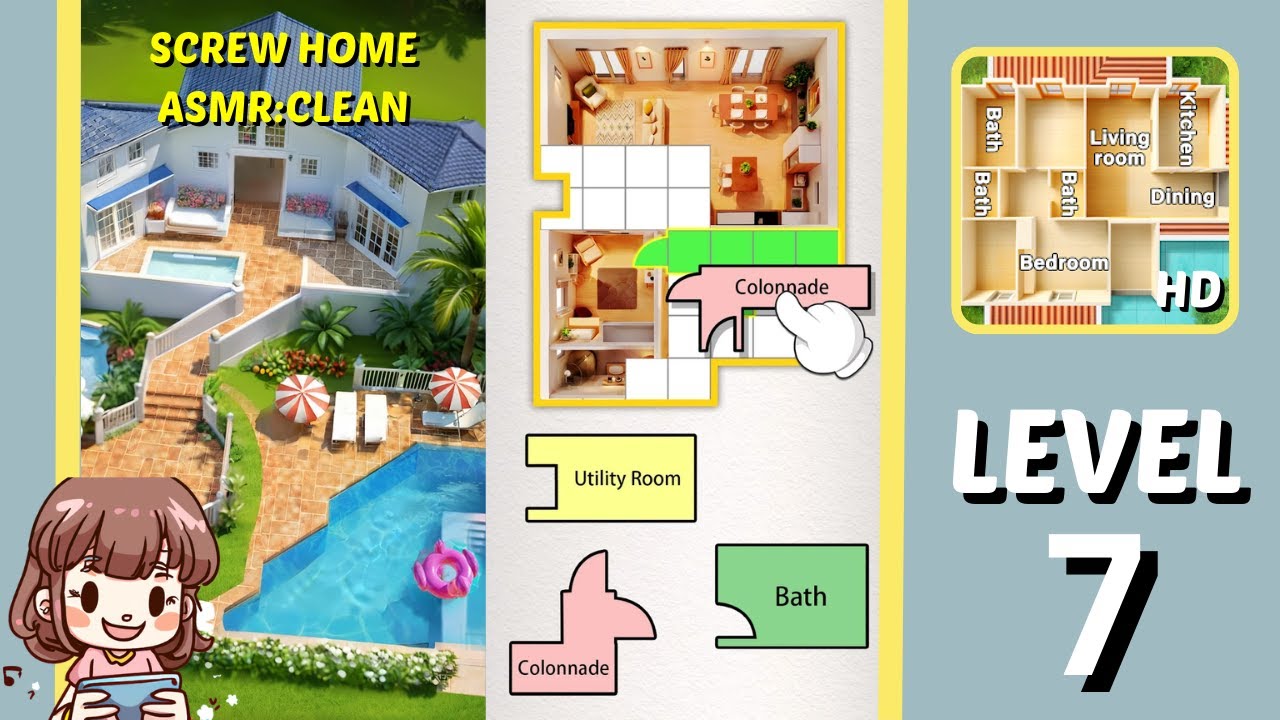 Screw Home Level 7 Solution Walkthrough - YouTube
