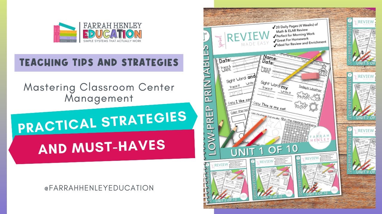 Managing Classroom Centers : Practical Strategies and Must-Haves - YouTube