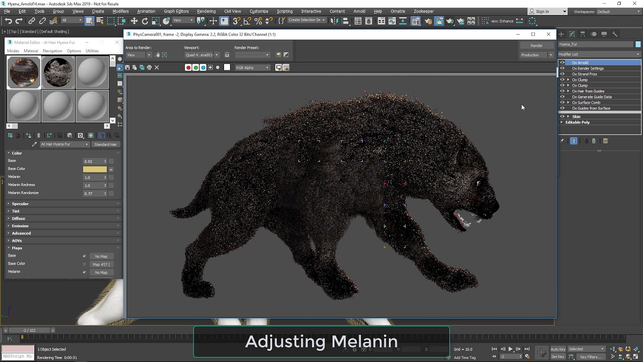 Ornatrix 3dsmax: Arnold rendering - YouTube