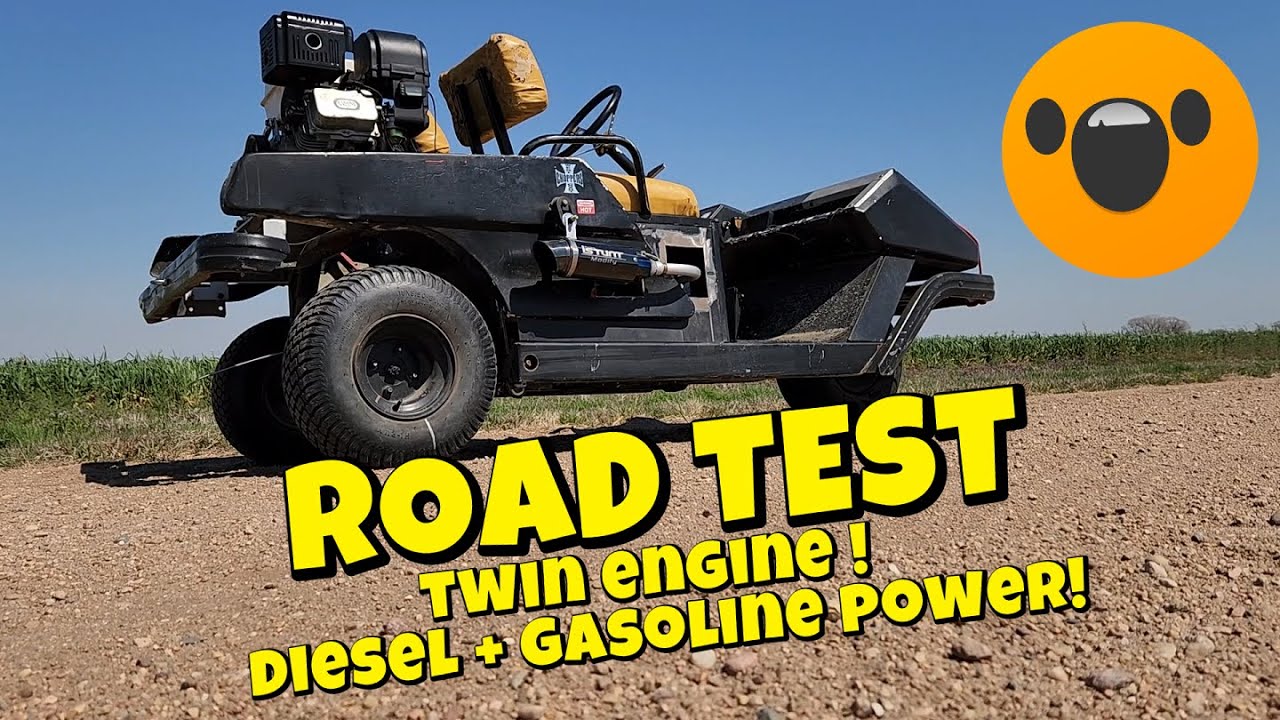 S5 E11 Twin engine DIESEL/GASOLINE/ELECTRIC Golf cart ROAD TEST! How ...