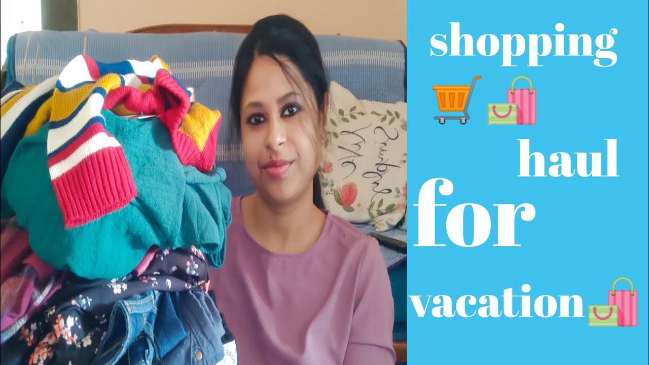 shopping haul vlog //🛒🛍️ haul for vacation //shopping for clothes haul ...