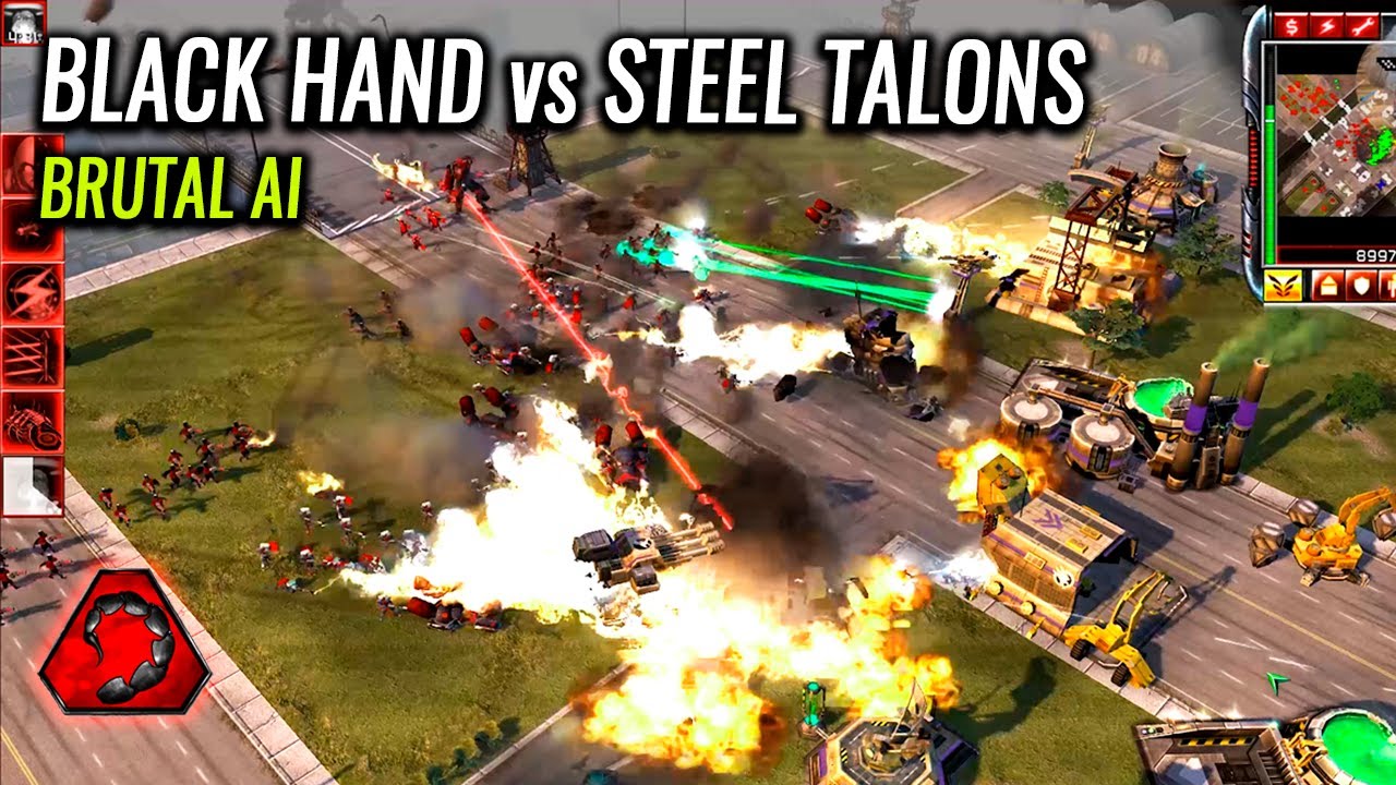 Kane's Wrath Nod Black Hand VS GDI Steel Talons - SKIRMISH Brutal AI C ...
