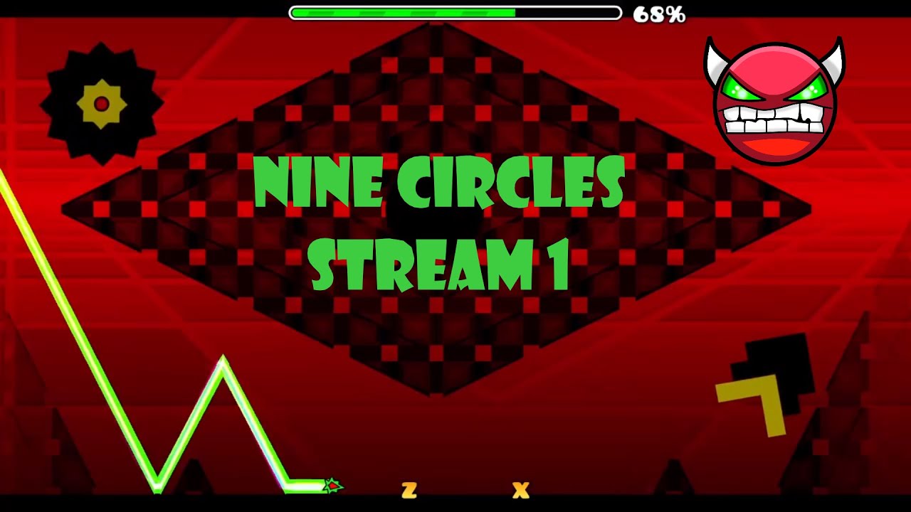 geometry dash nine circles - YouTube