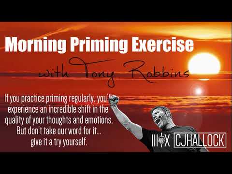 Morning Priming Excercise Tony Robbins - YouTube