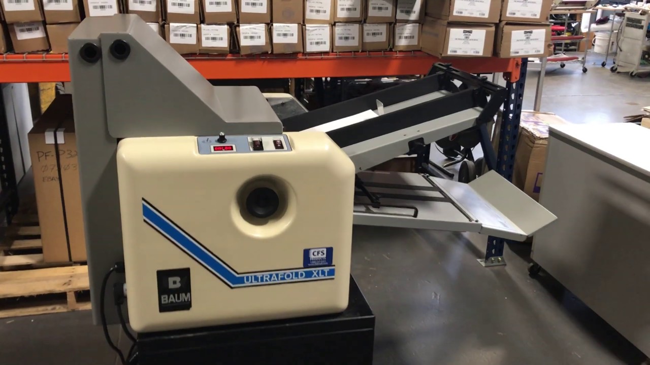 Rebuilt Baum 714XLT Air-Fed Paper Folder w/ Sound Covers - SN ...