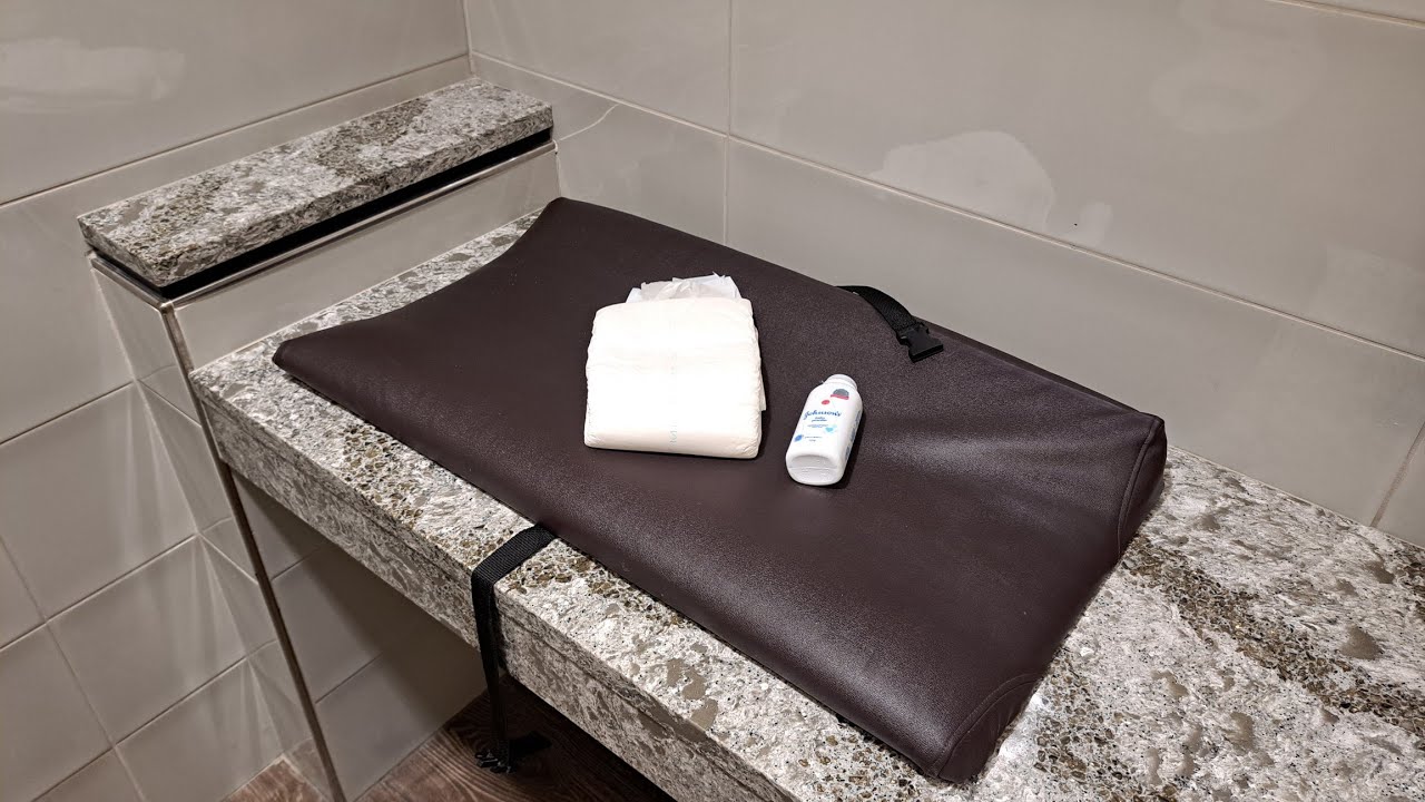 I found a great restroom with an adult sized changing table for adult ...