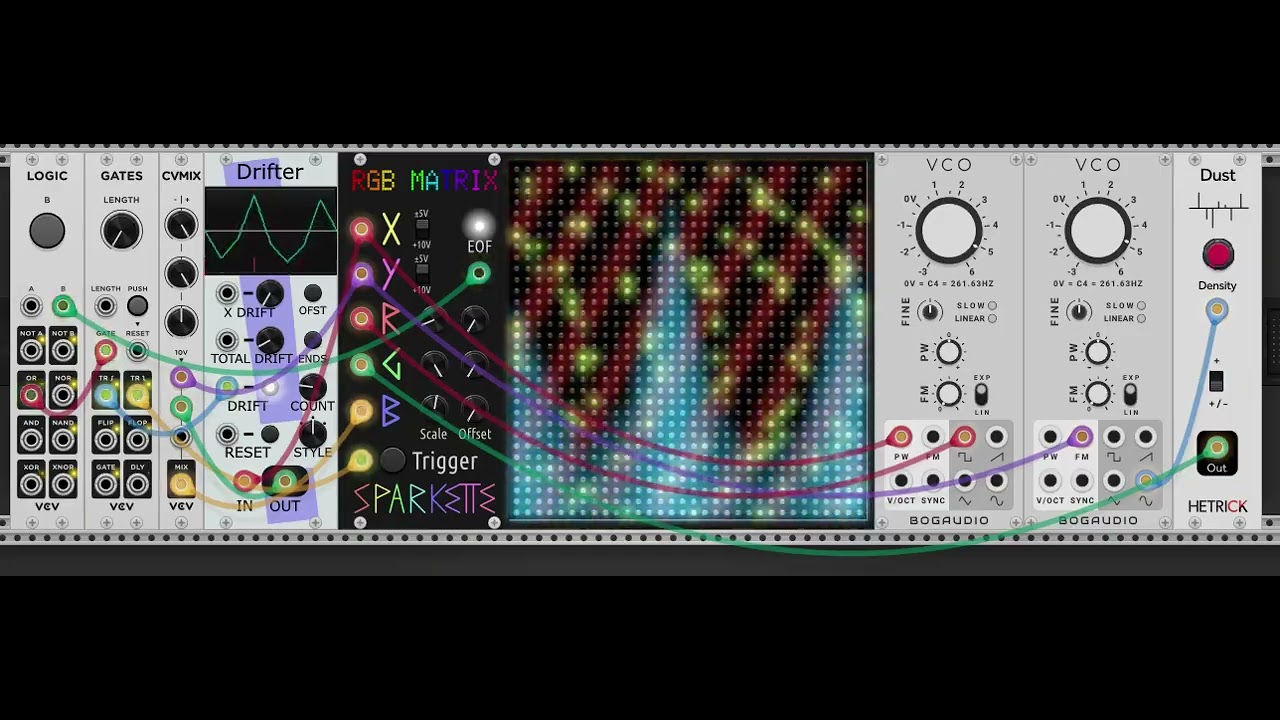 VCV Rack: RGB Matrix module (WIP) - YouTube