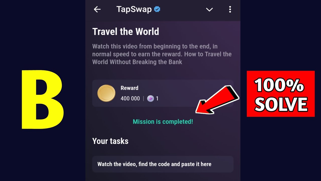 Travel the World | Tapswap Code | How to Travel the World Without ...