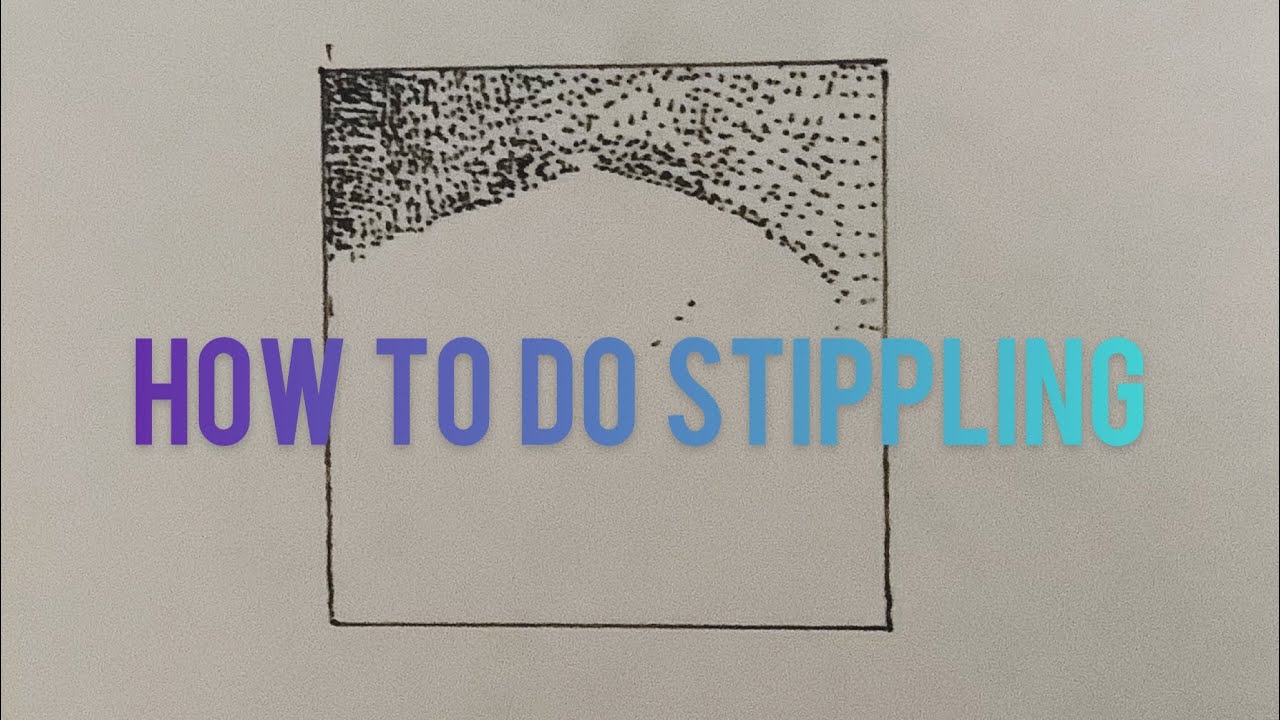 How to do stippling! | Dark and light | Very easy | You’ll be perfect ...