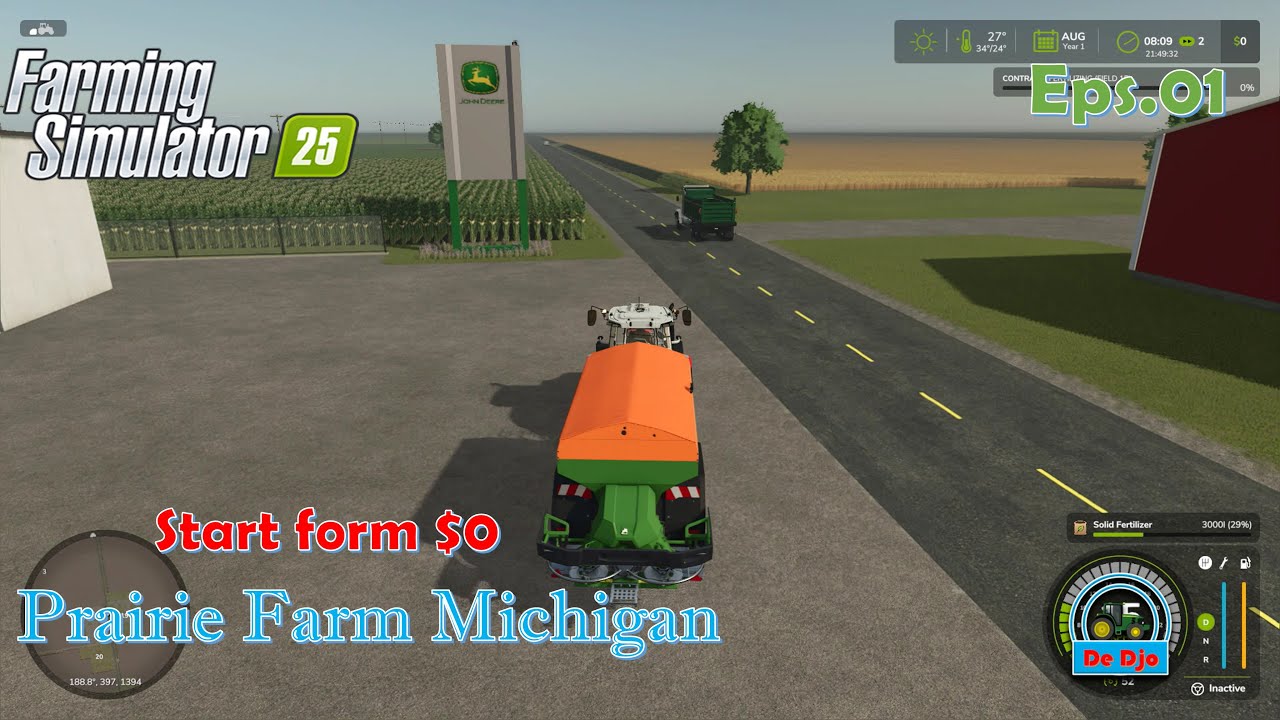 Prairie Maps Michigan || Farming Simulator 25 || Start From $0 to Build ...