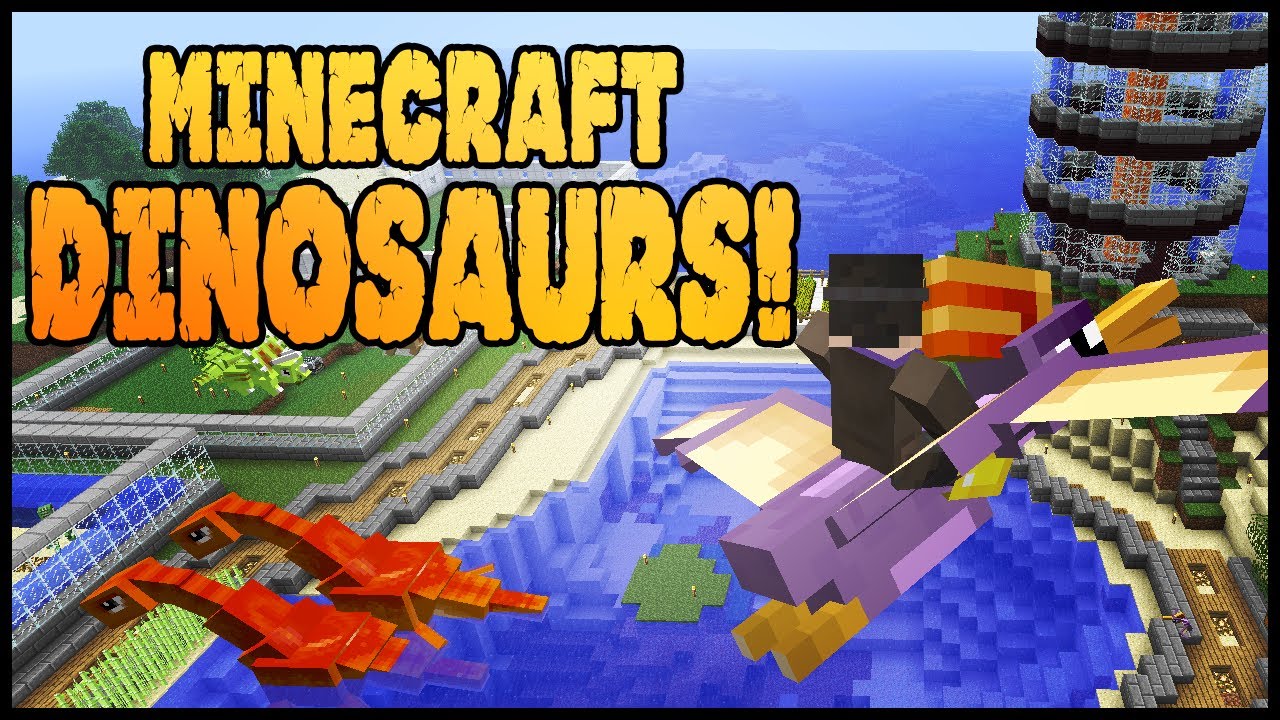 FLYING WITH DINOSAURS - Minecraft Dinosaurs! (599) - YouTube