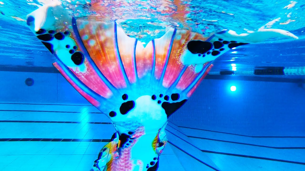 Stunning Underwater Footage of a MERMAID Swimming at the Pool - YouTube