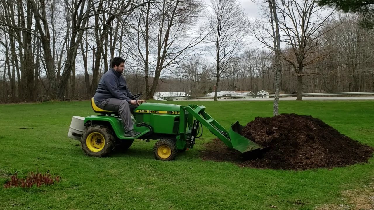 Mulch day with the Little Buck Loader Easter 2020 - YouTube