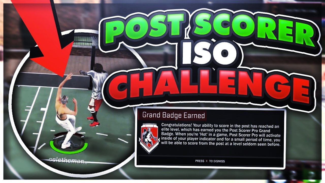 ISO CHALLENGE WITH A POST SCORER 😱 BEST POST FADE CANT BE STOPPED! 1v1 ...