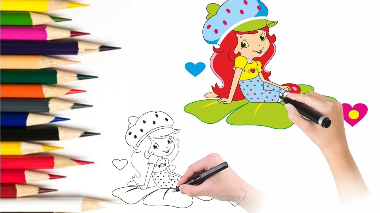Learn How to Draw a Cute Strawberry Shortcake – Easy Step-by-Step ...