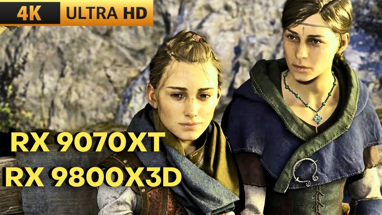 A Plague Tale Requiem | RX 9070XT R7 9800X3D 4K Med AFMF 2.1 Resolution Optimizer Ultra ...