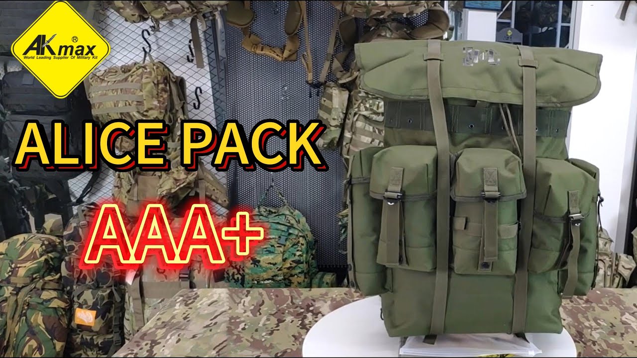 AKmax Military Alice Pack Army Survival Combat ALICE Rucksack - YouTube
