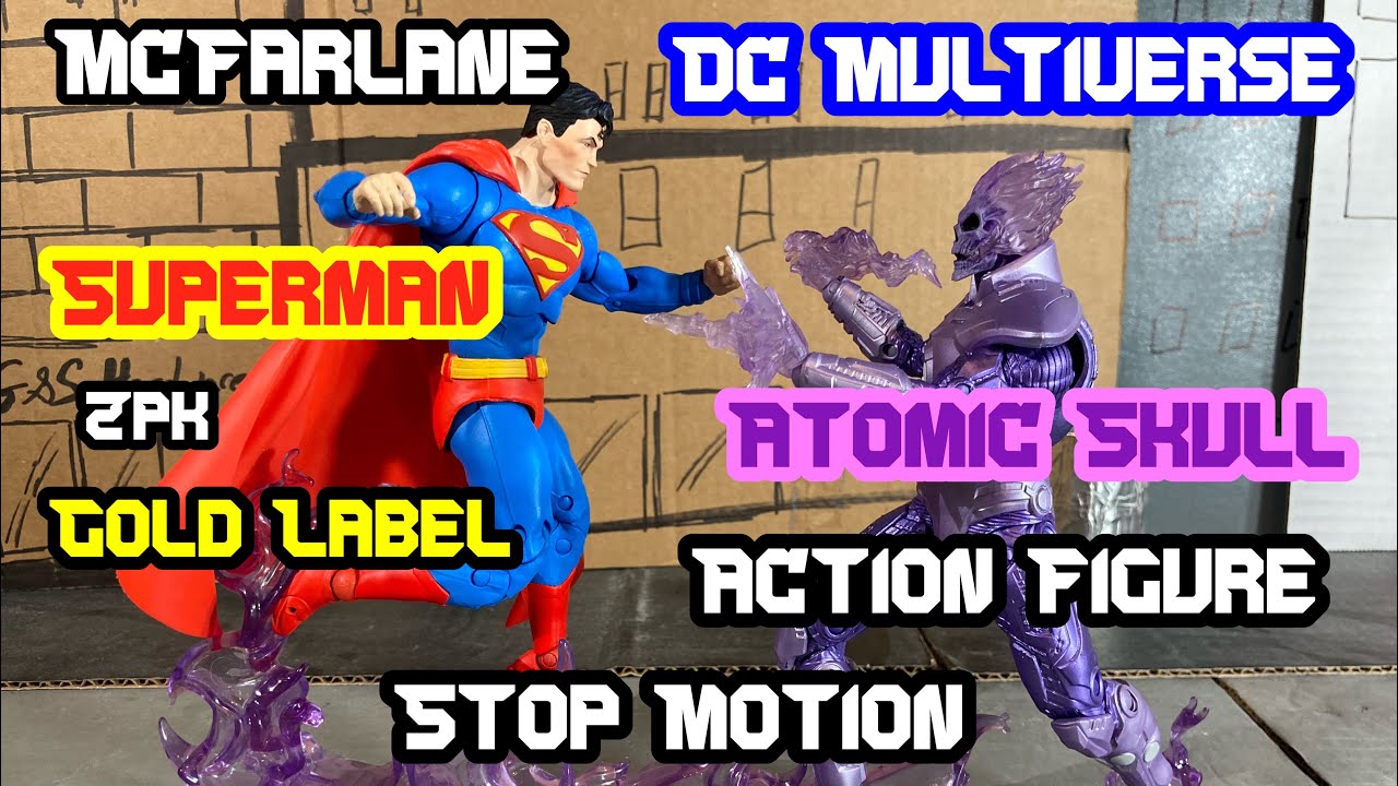 Mcfarlane DC Mulitverse Superman And Atomic Skull Action Figure Stop ...