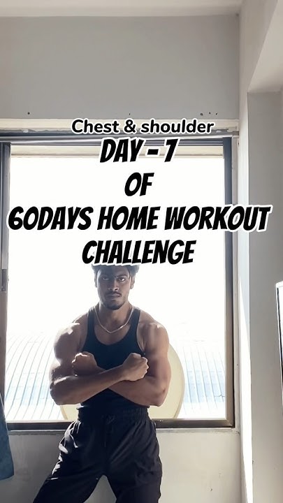 DAY 7/60 HOME WORKOUT CHALLENGE #60dayschallenge #60daystransformation #building #aesthetic # ...