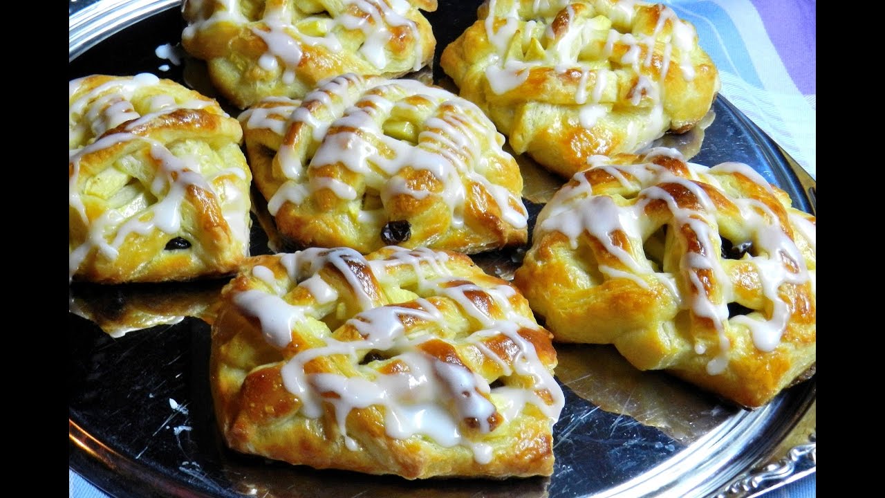 How To Make Apple Raisin Danish Pastry | Baking Recipe - YouTube